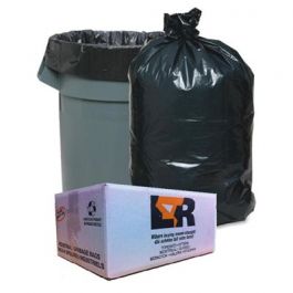 GARBAGE BAG,REG.BLACK, 20X22", 500/PKG
